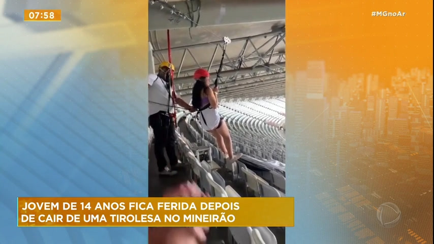 Estádio do Mineirão reconhece falha humana no acidente com tirolesa em ...