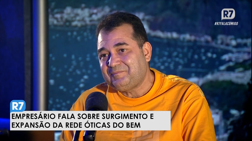 R7 Fala Comigo: empresário Sandro da Silva fala sobre surgimento e expansão das Óticas do Bem ...