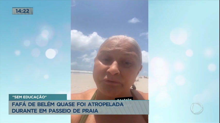 Fafá de Belém quase é atropelada durante passeio na praia - Brasília ...