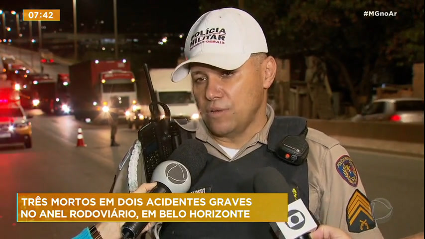 Três pessoas morrem em dois acidentes no Anel Rodoviário, em BH ...
